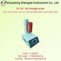 China Food Grade Gelatin Freezing Strength Tester Speed 0.008mm/S ～ 8.33mm/S ‌ASTM D4079 for sale
