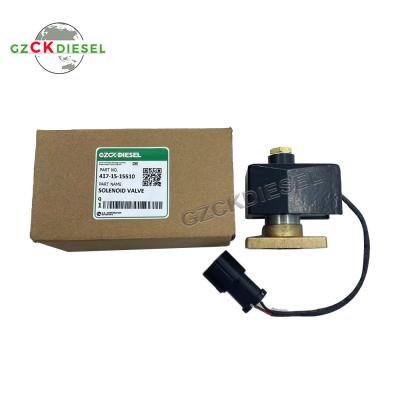 China High Quality New Solenoid Valve 417-15-15510 for Komatsu Loader WA100-1 WA100-3A WA120-1 WA120-3 for sale