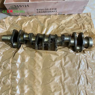 China New Crankshaft 6151-31-1110 6151311110 for S6D125 Engine WA470-3 PC450-7 Excavator for sale