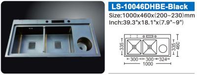 China Multifunctional Stainless Steel Kitchen Sink Topmount Scratch Resistant 25 x 22 for sale