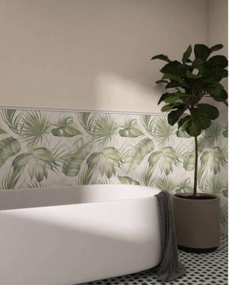 China Elegant Art Flowers Pattern Tiles for sale