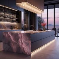 China Custom outdoor Luminous Furnishings LED Bar Table Color Changing Furniture Wine Cellar for sale