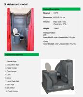 China Wholesale Outdoor HDPE Prefab Plastic Portable Toilet Cabin Modern Chemical Toilet UV-proof Public Toilet Cabin Modern Mobile WC Mobile Toilet for Outdoor Events for sale