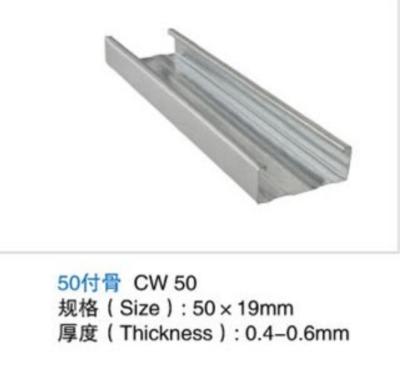 China Galvanized Drywall Steel Beam Metal Channel Gypsum Metal Frame for sale