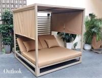 China OEM Adjustable Leisure Relaxing Beach Daybed Quick Drying Sunbed Lounge Chair Outdoor Furniture for sale