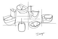 China Bathroom Suite Siphonic Toilet Bowl Water Closet European Type One Piece OEM for sale