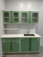 China Steel-Made Anti-Corrosion Hospital Treatment Room Furniture Includes Treatment Cabinets and Tables for sale