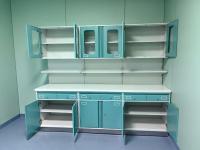 China Steel-Made Anti-Corrosion Hospital Treatment Room Furniture Includes Treatment Cabinets and Tables for sale