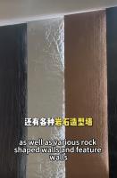 China Hotel Custom Made 3D Rock Wall Project Lightweight Faux Stone Panelsl Pu Marble Stone Faux Rock Wall Foam Panel Pu Stone Wall Panel for sale