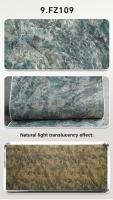 China Hotel Custom Made 3D Rock Wall Project Lightweight Faux Stone Panelsl Pu Marble Stone Faux Rock Wall Foam Panel Pu Stone Wall Panel for sale
