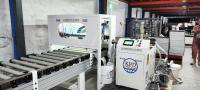 China Fully Automatic Glue Spraying Machine for MGO Panels Fire-Proof Door Refrigerated Truck Body Panels for sale