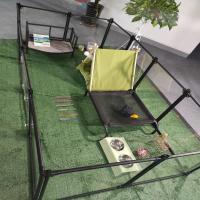 China Aluminum Pet Playpen Kennel 65 x 91 cm 12 Panels Black Loading over 23 tons in 40 HQ for sale