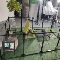 China Aluminum Pet Playpen Kennel 65 x 91 cm 12 Panels Black Loading over 23 tons in 40 HQ for sale
