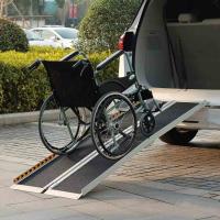 China 36cm Foldable Portable Aluminum Mobility Scooter Ramp for Home Steps Stairs Doorways Curbs for sale