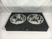 China Adjustable Height Pet Food Water Bowls Elevated Pet Feeder for Dogs Cats Small Animals for sale