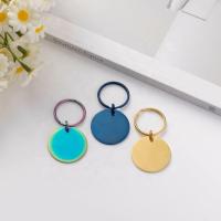 China Personalized Pet Tag Stainless Steel Circle Engraved Name ID Collar for Dog Cat Gift for sale
