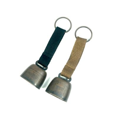 China Pet Mountain Climbing Bear Bell Metal Pendant for Retro Style Outdoor Decoration for sale