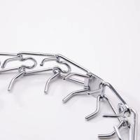 China Customer Size Classic Stainless Steel Detached Choke Pinch Prong Dog Training Collar for sale