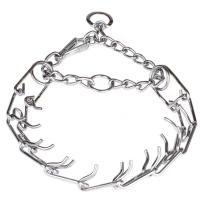 China Customer Size Classic Stainless Steel Detached Choke Pinch Prong Dog Training Collar for sale