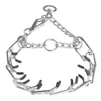 China Customer Size Classic Stainless Steel Detached Choke Pinch Prong Dog Training Collar for sale