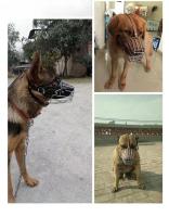 China Adjustable Straps Soft Breathable Dog Safe Muzzle for Large Dogs Solid Pattern for sale