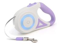 China Custom Logo Automatic Pet Dog Leash Lead with Bright LED Lights and Durable Material for sale