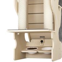 China Keep Your Pets Fit Solid Wood Cat Climbing Frame with Running Wheel and Dog Treadmill for sale