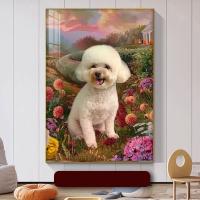 China Pet Portrait Wall Art in Custom Aluminum Alloy Frame for Living Room Spoof Cat Mural for sale