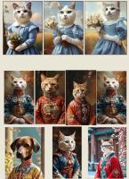 China Pet Portrait Aluminum Alloy Photo Frame Customized Keepsake Souvenir for Dogs and Cats for sale