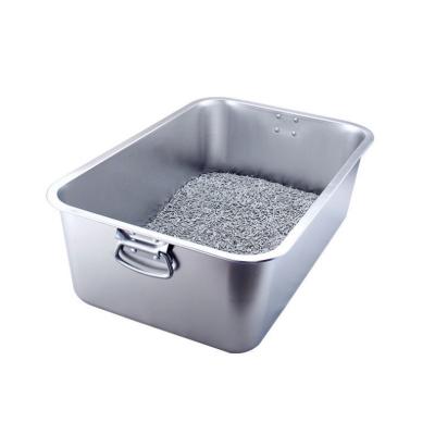 China Say Goodbye to Plastic and Hello to Our Sustainable Stainless Steel Cat Toliet Basin for sale