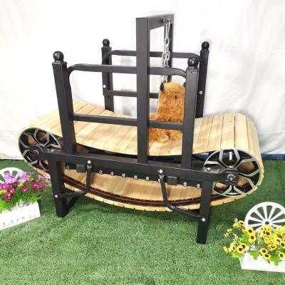 China USA Market Dog Treadmill Wood Walking Machine for Pets Aluminum Electrophoresis for sale