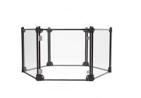 China Quadrate Acrylic Aluminium Detachable Pet Playpen for Transparent Cat Kennel House for sale