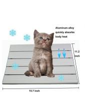 China Summer Pet Cooling Bed Foldable Aluminum Plate Anti-Slip Ice Cushion for Cats and Dogs for sale