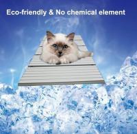 China Summer Pet Cooling Bed Foldable Aluminum Plate Anti-Slip Ice Cushion for Cats and Dogs for sale