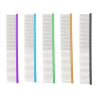 China Stainless Steel Pet Comb for Cats and Dogs Open Knot 26.5g Weight Professional Grade for sale