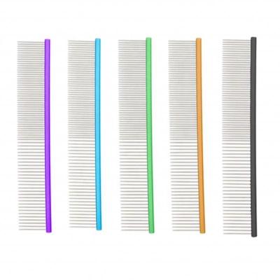 China Stainless Steel Pet Comb for Cats and Dogs Open Knot 26.5g Weight Professional Grade for sale