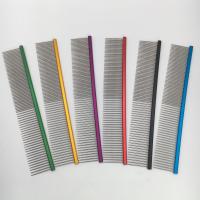 China Stainless Steel Pet Comb for Cats and Dogs Open Knot 26.5g Weight Professional Grade for sale
