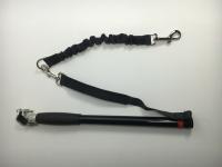 China Hands-Free Dog Bike Training Lead Nylon Bicycle Leash for Jogging and Cycling 42.5*68cm for sale