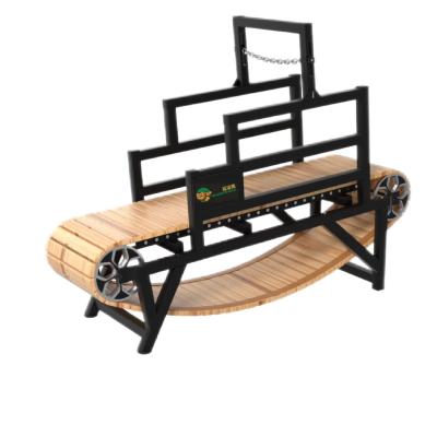 China Large Dogs Wooden Manual Dog Treadmill Machine 2023 Style Slatmill with Aluminium Frame for sale