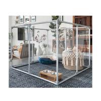 China Breathable Button Closure Type Portable Foldable Pet Playpen with Dog Fence 12 Panels for sale