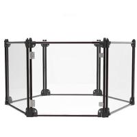 China Customized Size INS Wind Acrylic Clear Dog Fence for Corgi Teddy Isolation Protection for sale