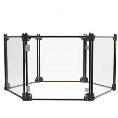 China Customized Size INS Wind Acrylic Clear Dog Fence for Corgi Teddy Isolation Protection for sale