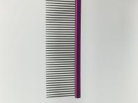China Stainless Steel Fine Needle Dog Hair Comb 19cmx3.2cm Size for Grooming Needs for sale