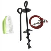 China Portable Ground Fixed Pile Pulling Rope Tie-Out Stake for Dogs Dogs' Perfect Playmate for sale