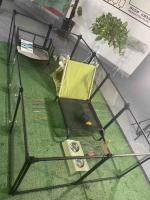 China DIY Transparent Foldable Yard Pet Fence Cage 6/8/10/12 Pcs for Portable Pet Playpen for sale
