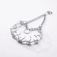 China Modern Style Pet Training Chain Dog Collar Silver Material for Effective Training for sale