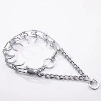China Pet Training Stainless Steel Dog Collar Chain with Anodizing and Sandblasted Finish for sale