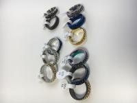 China Multiple Colors 8mm Width Titanium Steel Chain Ring Spinning Ring for Men's Fashion for sale