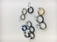 China Multiple Colors 8mm Width Titanium Steel Chain Ring Spinning Ring for Men's Fashion for sale