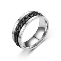 China Punk Men's Rotatable Accessory Ring Stainless Steel Titanium Band for Women for sale